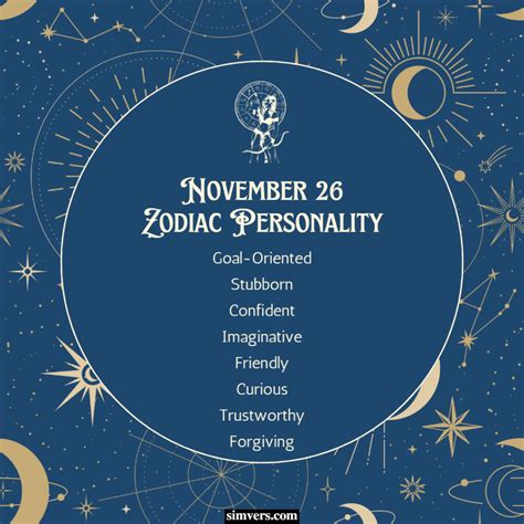 November 26 Zodiac Birthday Personality And More Full Guide