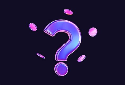 날아다니는 동전이 있는 3d 홀로그램 또는 네온 물음표 아이콘 Faq 문제 해결 기호입니다 고립된 배경에 스톡 벡터 일러스트레이션 3차원 형태에 대한 스톡 벡터 아트 및