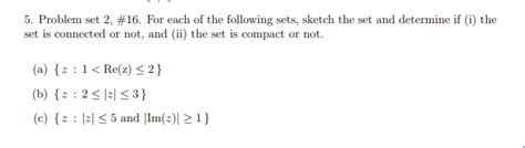 Solved Problem Set For Each Of The Following Chegg Com