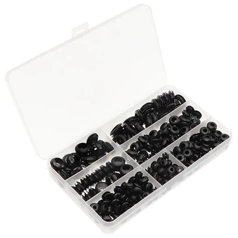 260pcs 고무 그로멧 블랭킹 홀 배선 케이블 가스켓 고무 씰 구색 보호 와이어 케이블 하드웨어 도구 세트 Temu Korea