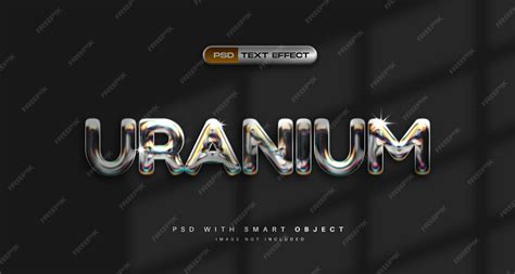 Uranium Metalic Text Effect Free Psd