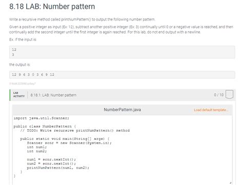Answered 8 18 Lab Number Pattern Write A… Bartleby
