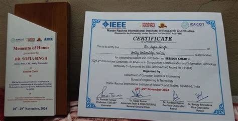 Icaiccit2023 Ieee Aiml Research Innovation Dr Sofia Singh
