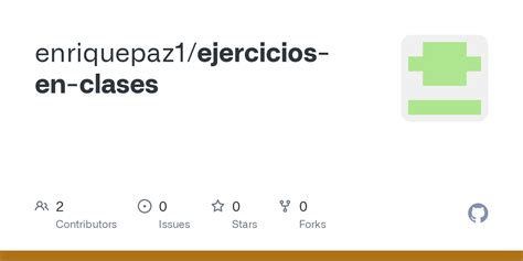 Github Enriquepaz1ejercicios En Clases