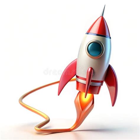 Abstract Rocket With Curved Trajectory Stock Illustration Illustration Of Progress Minimalist
