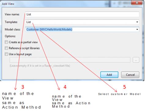 Create Aspnet Mvc Application Adding Model