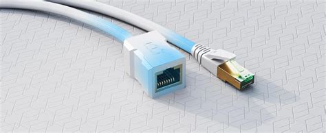 Ethernet Extension Cable With Break Proof Design White 1m Cat 7