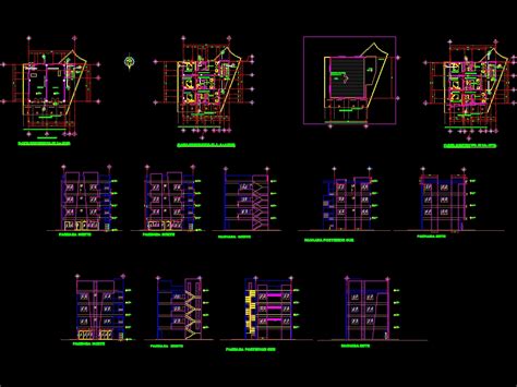 Planos De Plaza Comercial En Dwg 2545 Mb Librería Cad