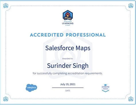 Surinder Singh On Linkedin Salesforce Salesforcemaps Accreditation