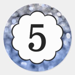 Number 5 Stickers Zazzle Au