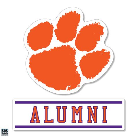 Clemson Tigers 3 Alumni Paw Vinyl Decal Toddandmoore