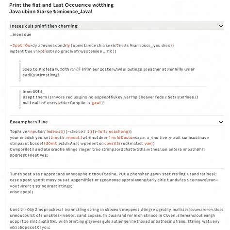 Muscle Java Finding The Bookends Printing First And Last Occurrence