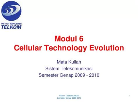 Ppt Modul 6 Cellular Technology Evolution Powerpoint Presentation