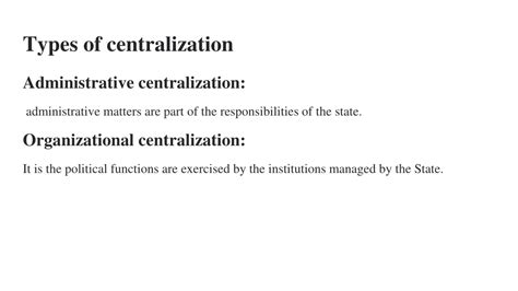 Ppt What Are The Factors Influencing Centralization And