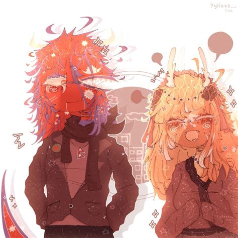 Nepal And Bhutan Ch Countryhumans