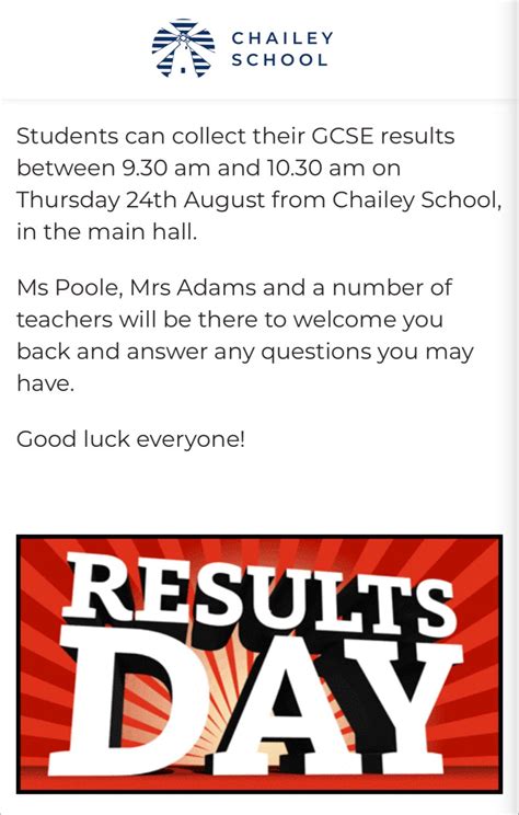 Chailey Secondary School On Linkedin Good Luck Chailey School Students