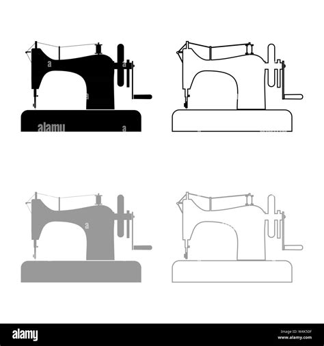 Simple Sewing Machine Drawing