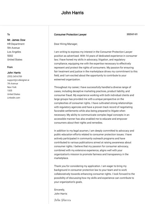 31 Civil Rights Lawyer Cover Letter Examples And Templates For 2026