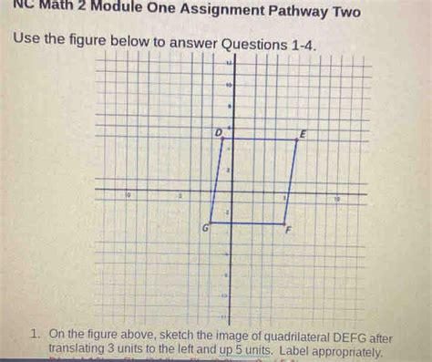 solved nc math 2 module one assignment pathway two use the figure 1