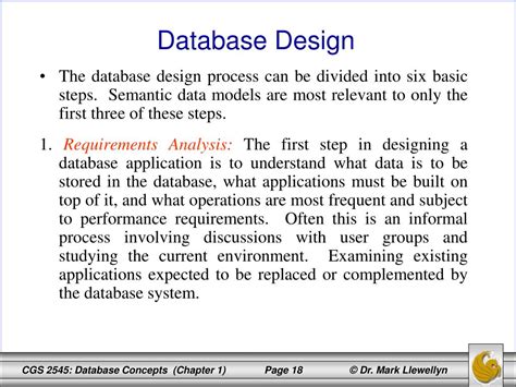 Ppt Cgs 2545 Database Concepts Spring 2012 Chapter 1 The Database Development Process
