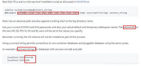 Oracle 数据库12c安装示例db Sample Schemaspdb下安装db Sample Schemas 211