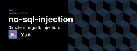 No Sql Injection