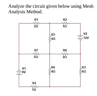 Solved Find The Voltage Drop Across Each Element In The Chegg Com