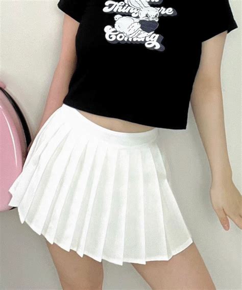 140 150키작녀만 미니 플리츠 스커트 테니스스커트 플리츠스커트 키작녀쇼핑몰 미니스커트 A라인스커트 치마 스커트 에이블리