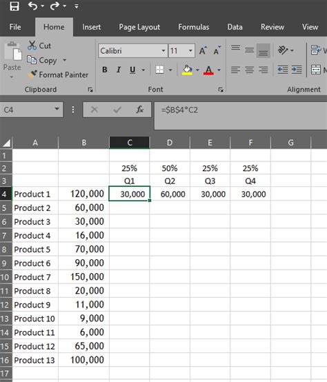 How To Drag The Locked Cell In Order To Apply The Same Formula To Microsoft Community