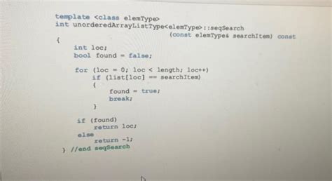 Solved Write The Definition Of The Class Template