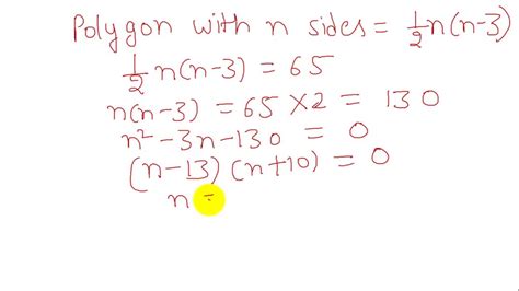 SOLVED Geometry If A Polygon Of N Sides Has Frac N N Diagonals How Many Sides Will A