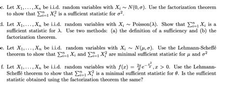 Solved Let X Xn Be I I D Random Variables With Chegg Com