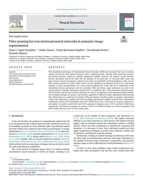 Pdf Filter Pruning For Convolutional Neural Networks In Semantic