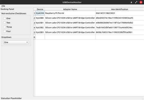 Building A Simple Qt 62 Application — Adding A Dock And A Table