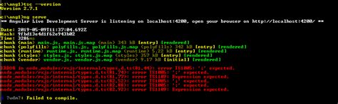 Why Does Angular 6 Fail To Compile With This Message Wdm Failed To