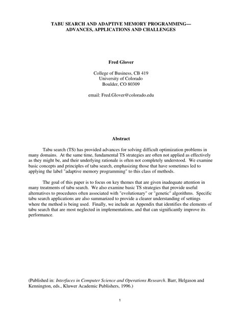 Pdf Operations Researchcomputer Science Interfaces Series