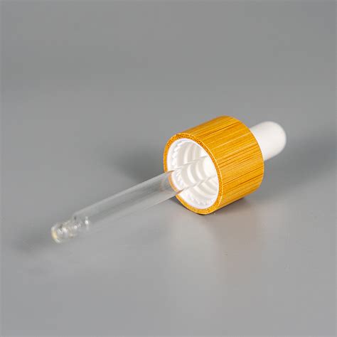 60ml 대나무 드로퍼가 포함된 매트 유리 세럼 병 R Gb11 D01 루이스팩