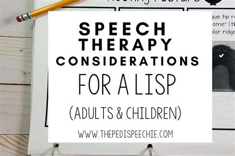 Speech Therapy For A Lisp Ultimate Slp Guide The Pedi Speechie