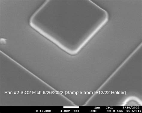 Test Data Of Etching Sio2 With Chf3cf4 Ucsb Nanofab Wiki