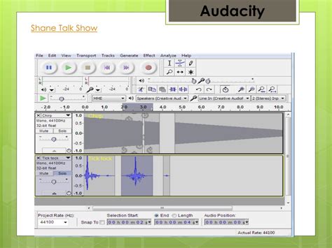 Ppt Audacity Powerpoint Presentation Free Download Id 5455204