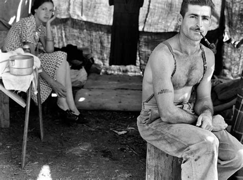 Unemployed Lumber Worker Goes With His Wife To The Bean Harvest Note