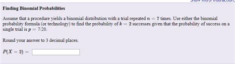 Solved Constructing A Binomial Distribution Suppose That A