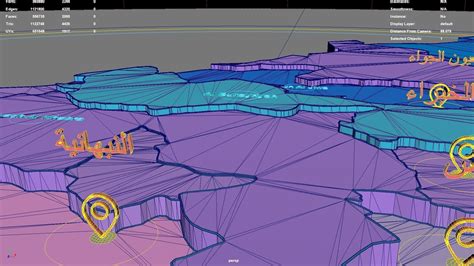 Al Qassim Province Saudi Arabia Map Region Geography Political 3d Model