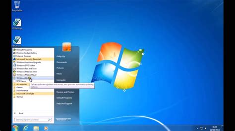 updating windows 7 with windows update youtube