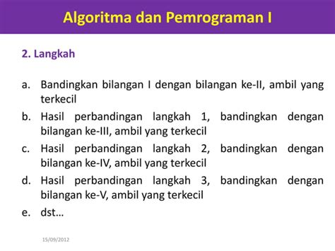 Pengertian Algoritma Chapter I Pptx