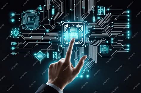 Premium Photo Artificial Intelligence Ai Circuit Board In Shape Electronic Pcb Circuit