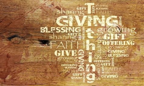 Tithing The New Testament Instruction On Giving Part 1 First Love