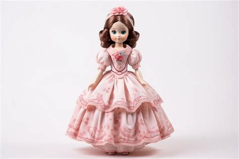 Isabella Cartoon Toy On A White Background Premium Ai Generated Image