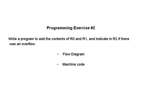Overview Problem 5 33 Machine Language Programming Exercises