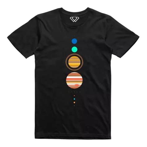 Playera T Shirt Sistema Solar Planeta Espacio Cuotas Sin Interés